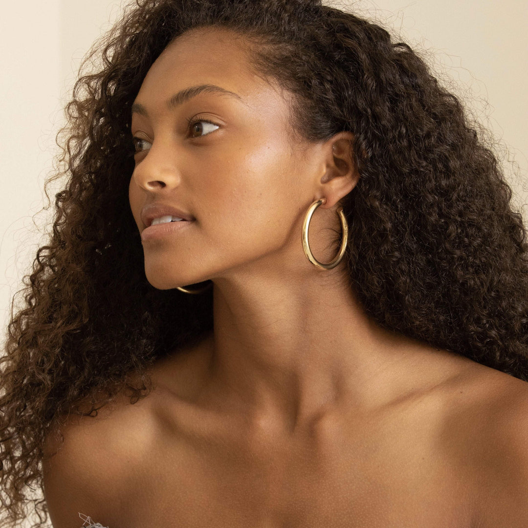 Jennifer Zeuner Jewelry | Lou 2" Hoops